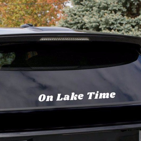 "On Lake Time" 19-inch Decal – Lake Time Supply Co.