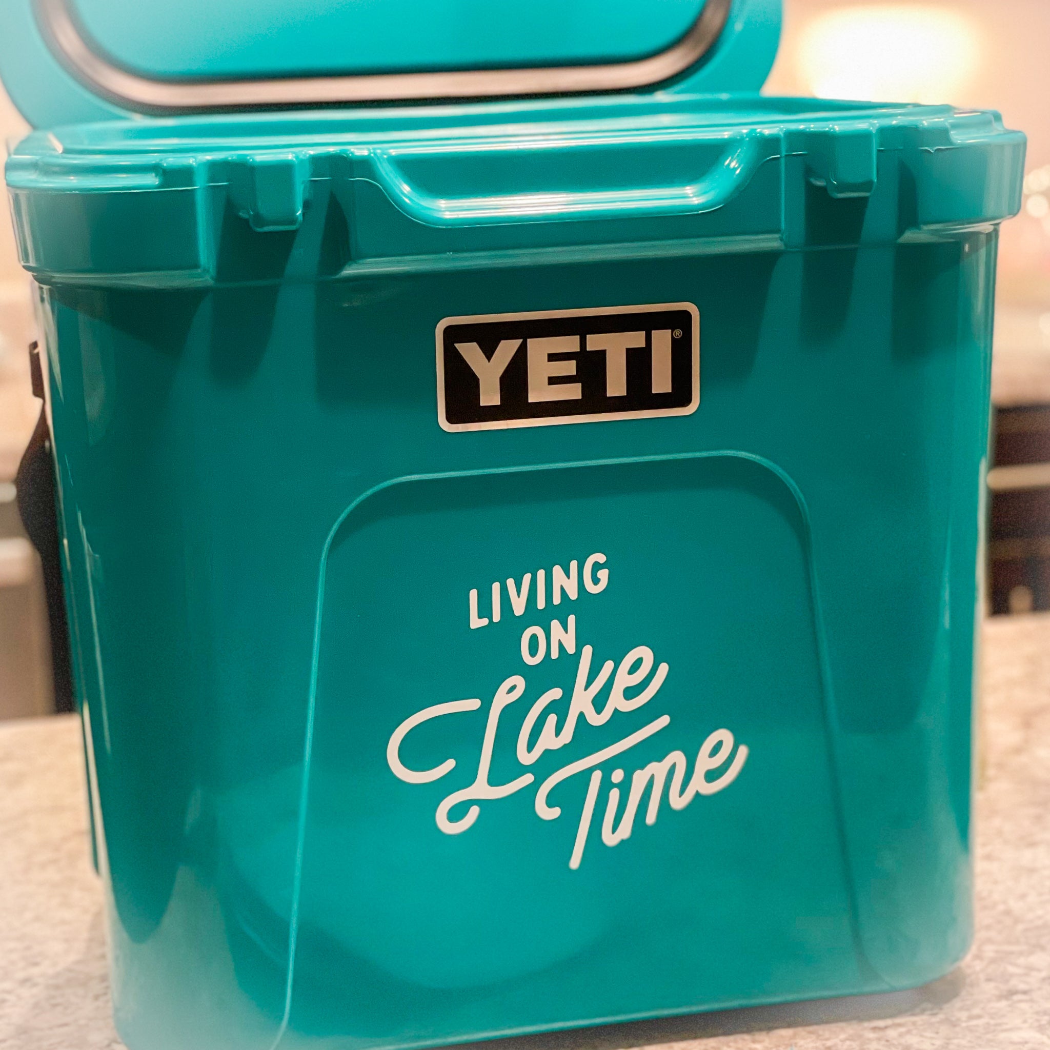 "Living On Lake Time" Decal – Lake Time Supply Co.
