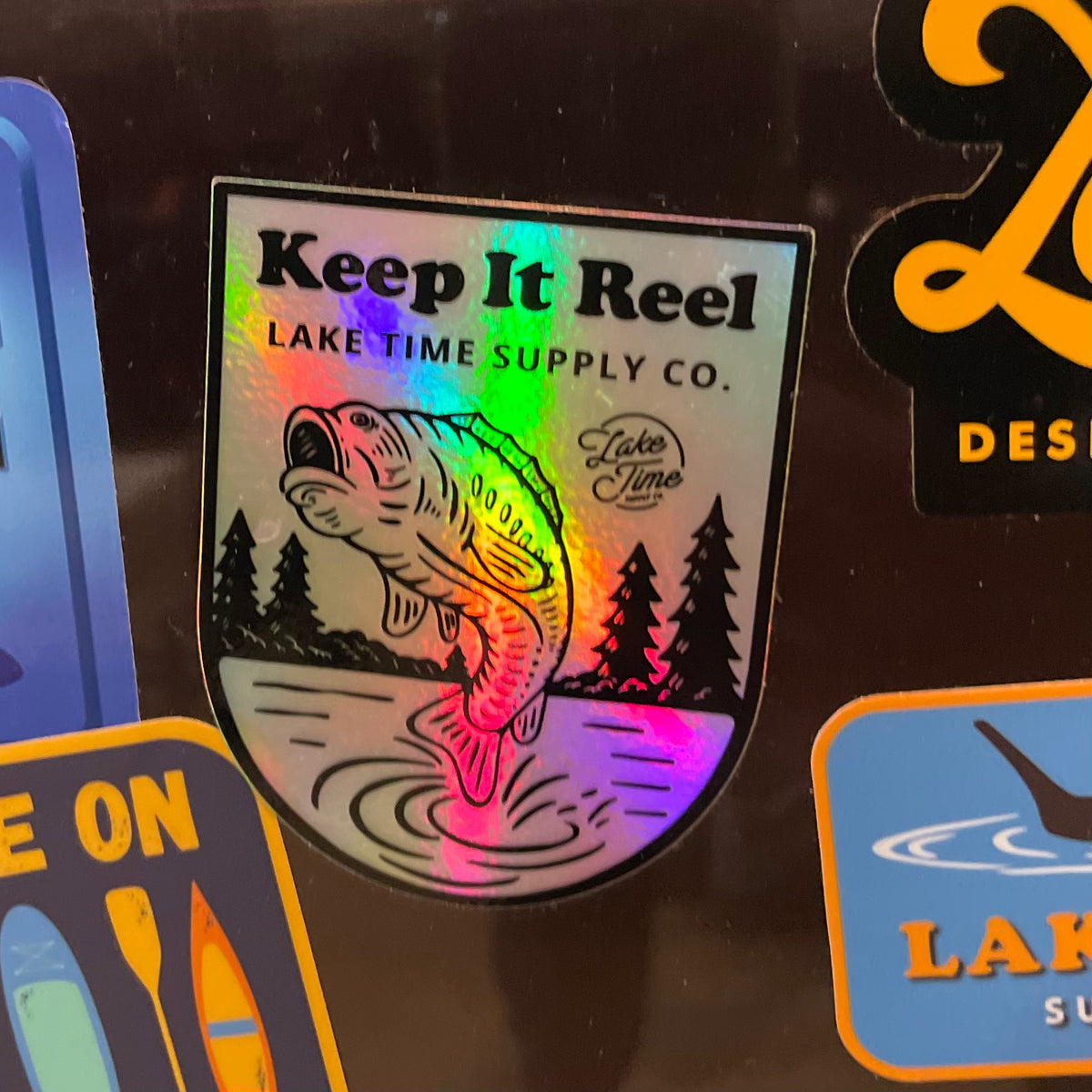 Keep It Reel Holographic Sticker – Lake Time Supply Co.